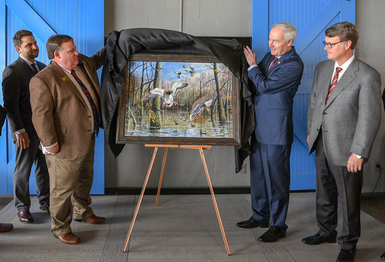 Arkansas Governor Asa Hutchinson Unveils Mike Marlar's Painting as ...